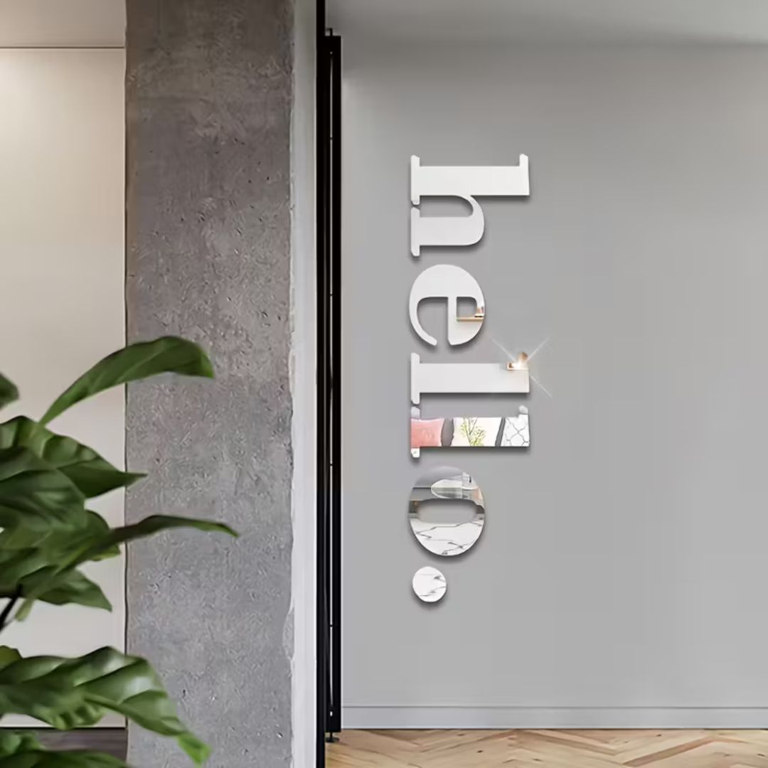 Buy Hello Wall Sticker Online in UAE | Acrylic Welcome Home Decoration ...